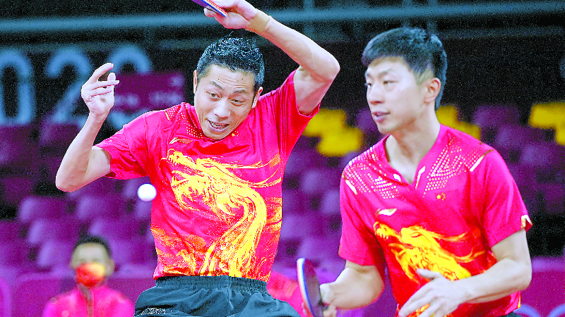 国乒男女团双双进决赛！马龙：每次跟李尚洙交手“场面上都不舒服”_京报网